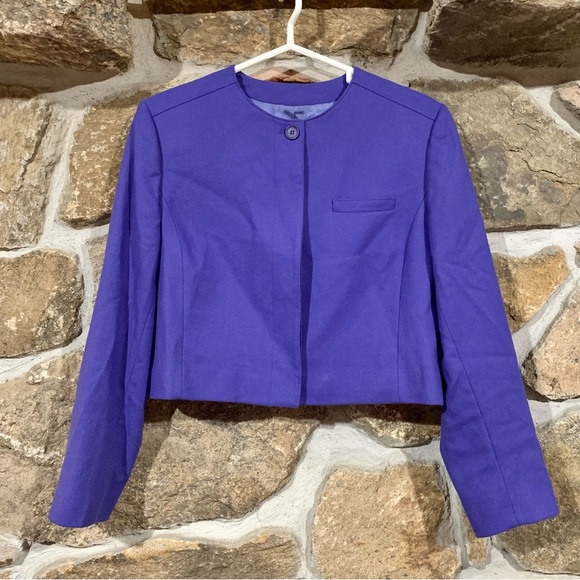 Pendleton | Jackets & Coats | Vintage Purple Virgin Wool Cropped ...
